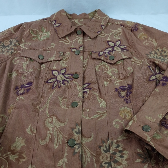 Caribbean Joe | Jackets & Coats | Caribbean Joe Floral Embroidery Jean ...